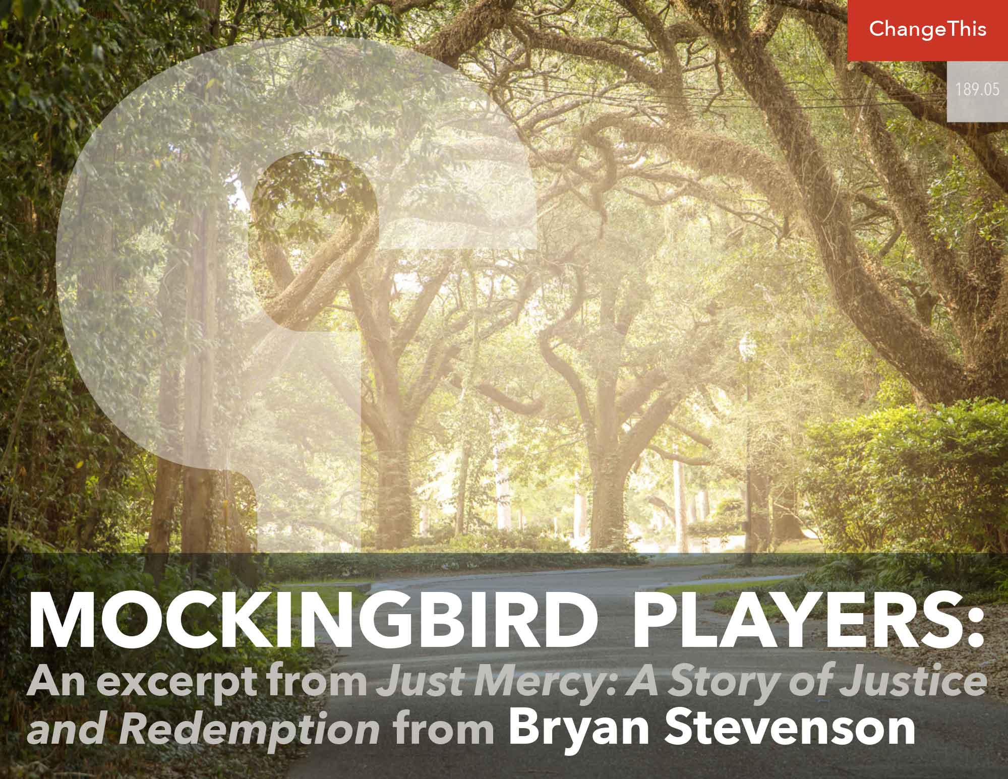 Mockingbird Players: An Excerpt from Just Mercy: A Story of Justice an ...