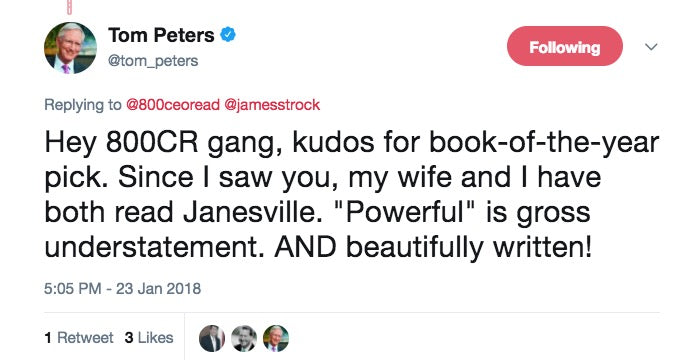 The Reading List of Tom Peters – Porchlight Book Company